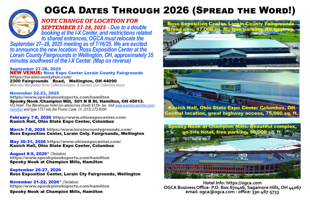 OGCA Events – Ohio Gun Collectors Association